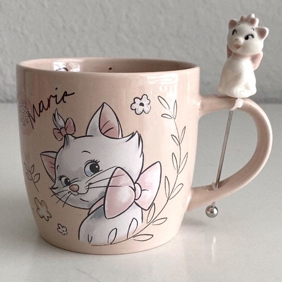 Disney | Kitchen | Disney The Aristocats Marie Bonjour Cat Kitten Mug ...